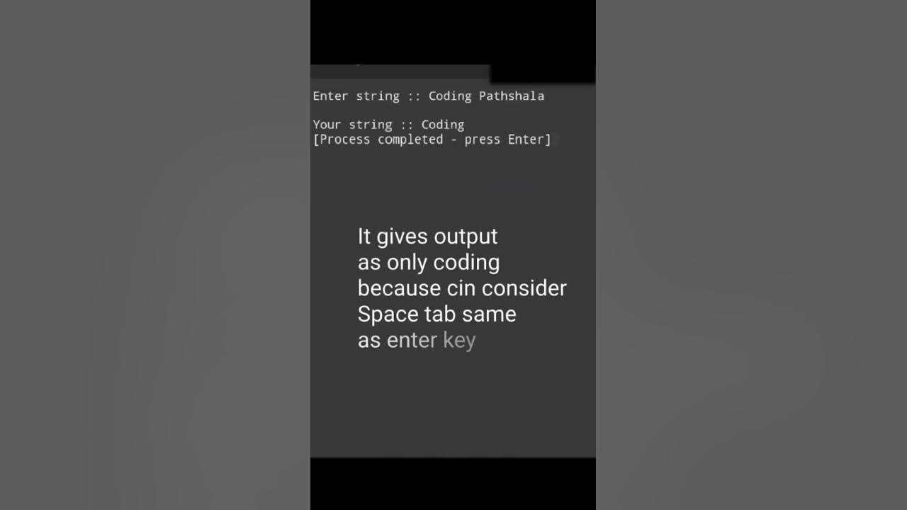 Input String In C Cin Vs Getline Method Shorts Youtubeshorts Code Tutorial Youtube