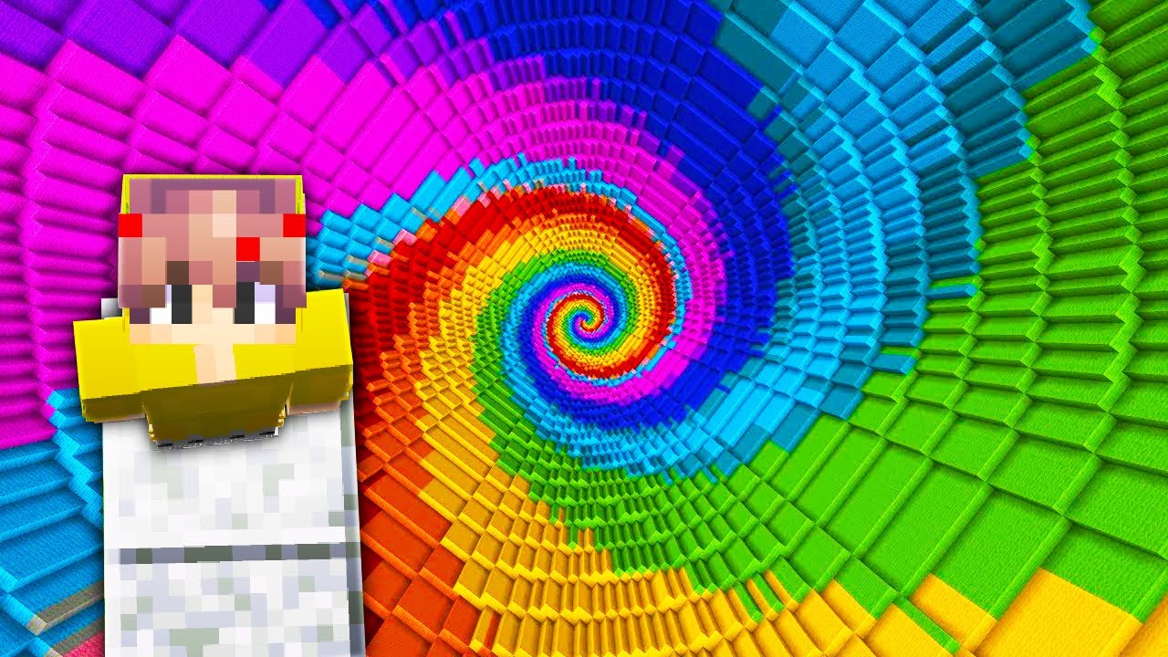 Minecraft Extreme Rainbow Dropper Custom Map Youtube