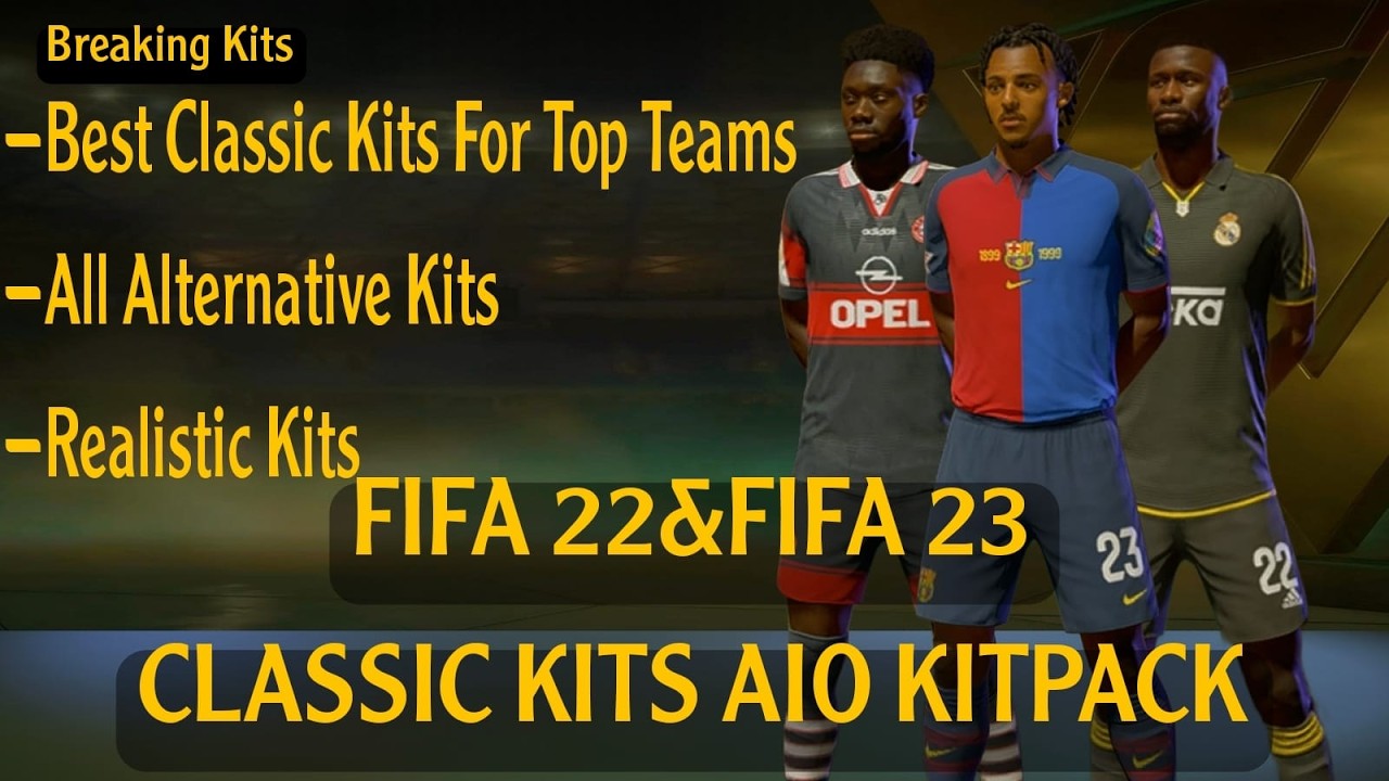 RETRO CLASSIC AIO KITPACK V1 MOD FOR FIFA 22 & FIFA 23 (Best Retro Kits ...