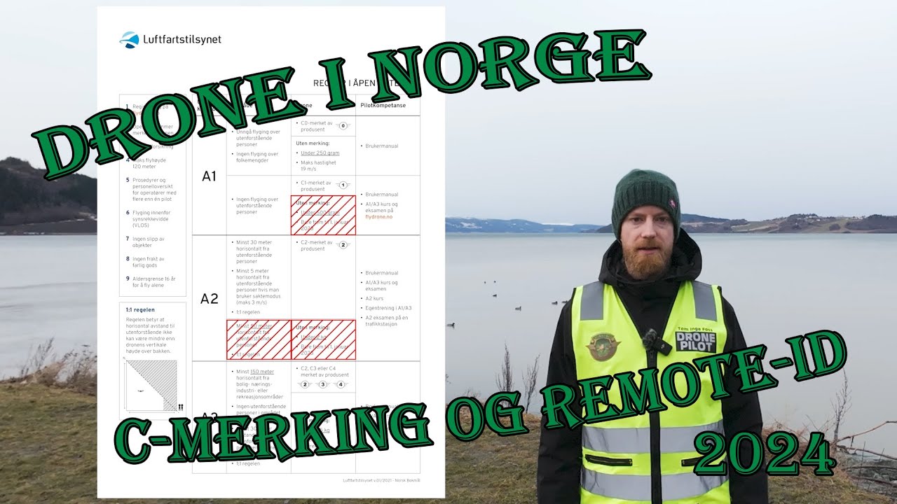Drone i Norge - C-merking og Remote-ID fra januar 2024 - YouTube