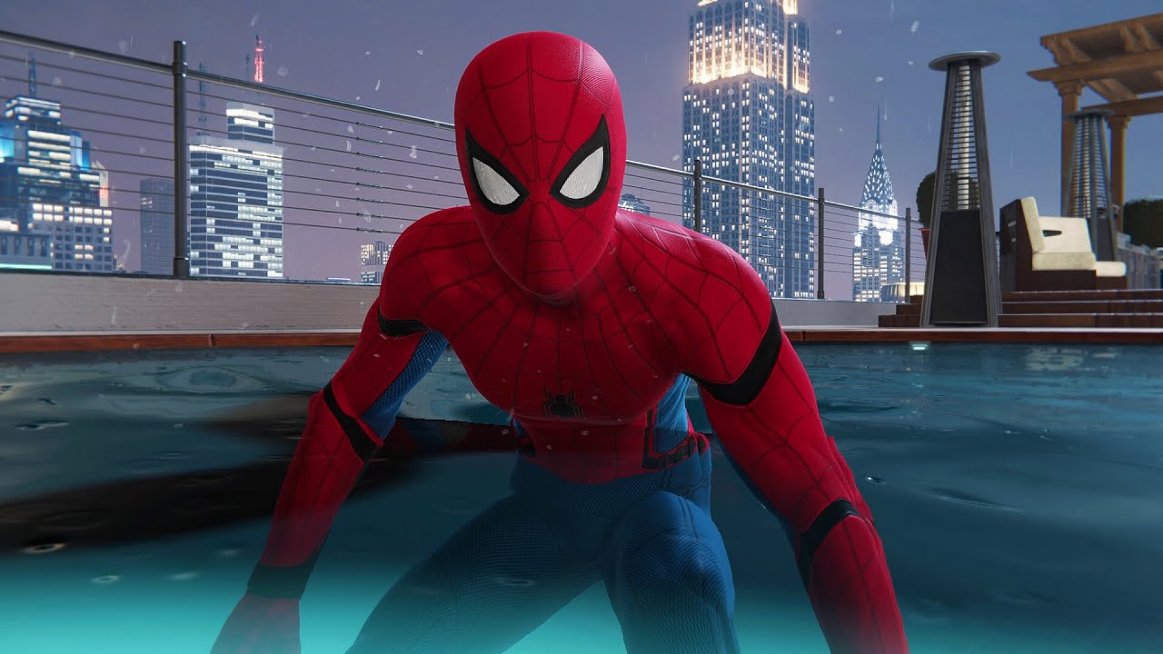 Spiderman Pool Party 🔥 Marvel’s Spider-Man Remastered 2022 Pc - New ...