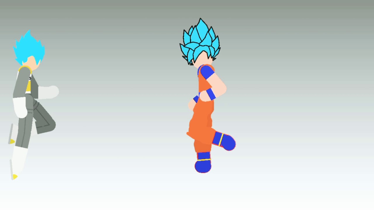 Goku vs vegeta - sticknodes - YouTube