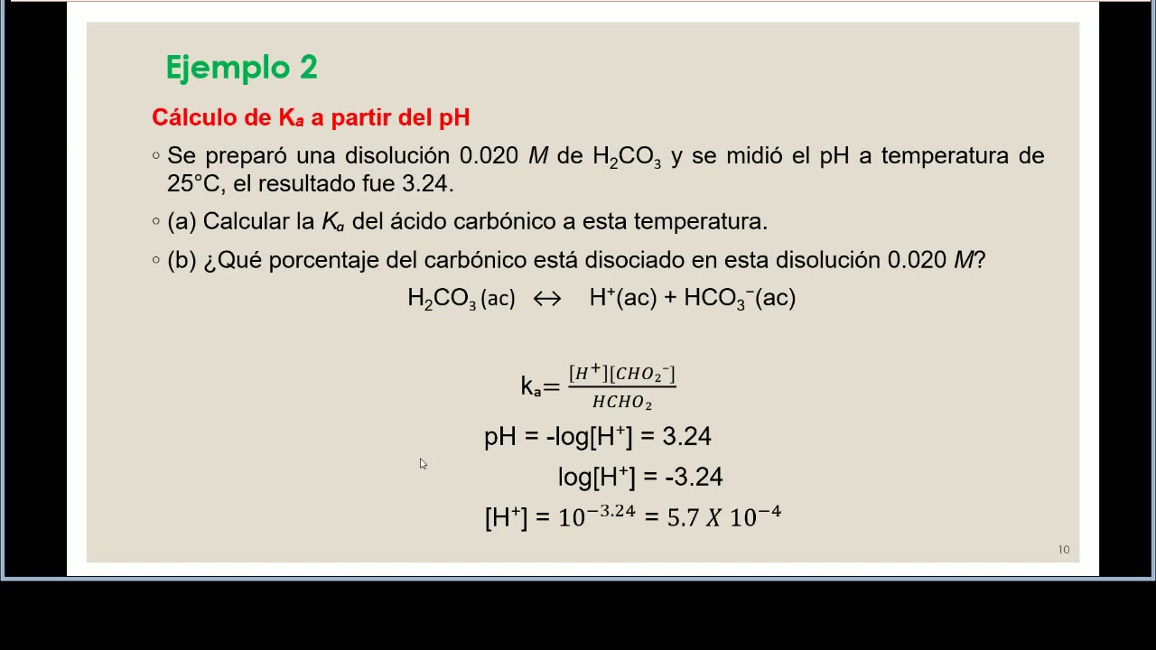 5 5 acidos y base debiles - YouTube