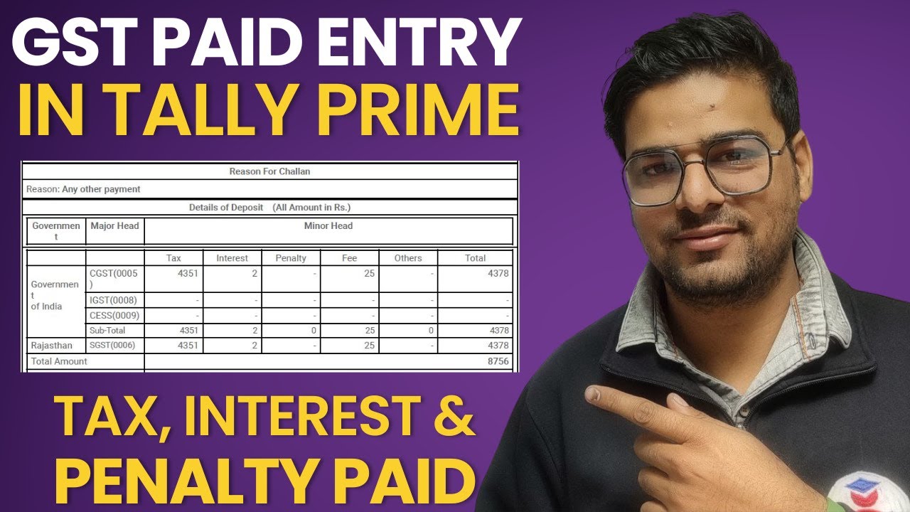 Gst Adjustment Entry Gst Payables Entry Gst Paid Entry In Tally Youtube
