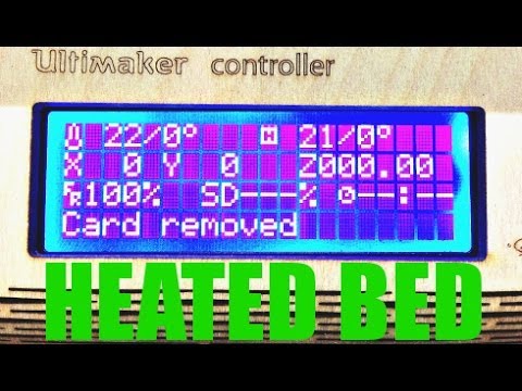 ULTIMAKER UPGRADE - Heated Bed - YouTube