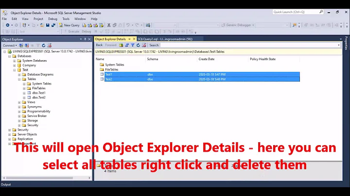 Solved How To Delete All Tables From Db Cannot Delete 9to5Answer solved-how-to-delete-all-tables-from-db-cannot-delete-9to5answer