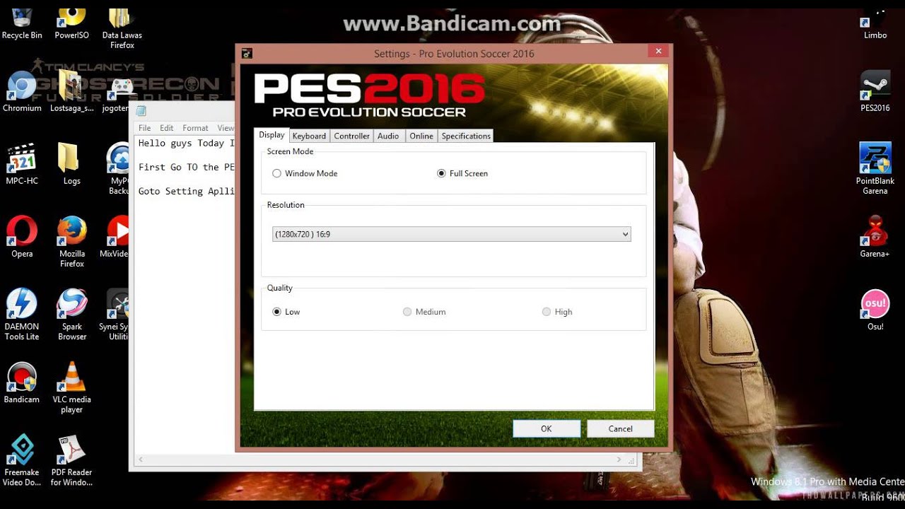 How To Fix PES 2016 , No Lagging - YouTube