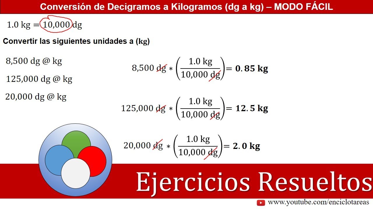 Decigramos A Kilogramos dg A Kg CONVERSIONES YouTube Decigramos A Kilogramos dg A Kg CONVERSIONES YouTube