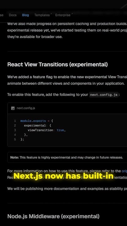 React’s New View Transition API is WILD - YouTube