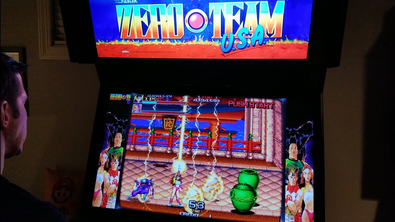 Zero Team 2000/USA Arcade Cabinet MAME Playthrough w/ Hypermarquee ...