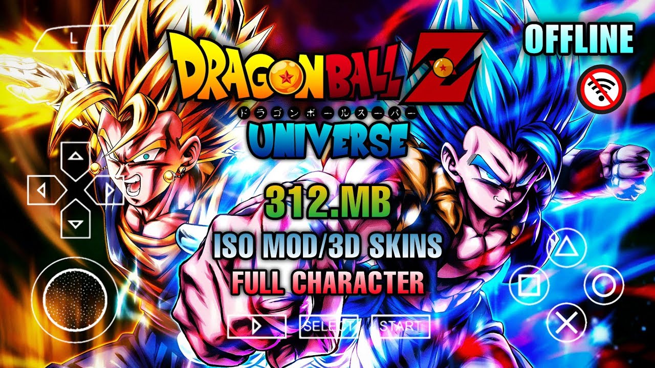 DRAGON BALL Z Universe PPSSPP ISO DBZ 2024 Mod Dragonball Z Shin ...