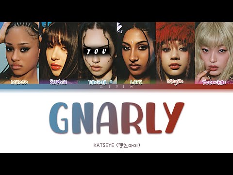 KATSEYE || GNARLY (Clean Edit) but you are Daniela (Color Coded Lyrics Karaoke)