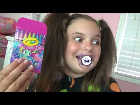 Bad Baby Sitter Minnie vs Victoria Prank Annabelle Eating Crayons Toy ...
