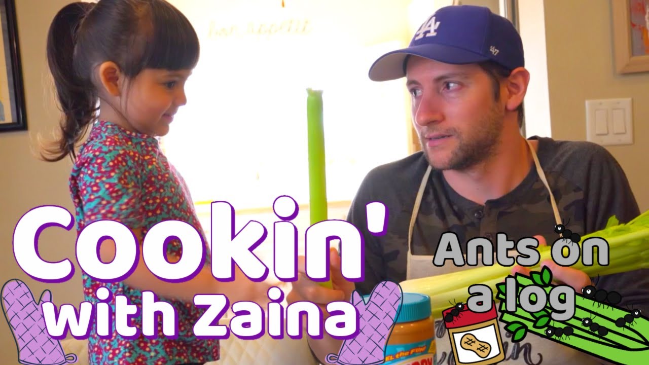 Cookin With Zaina - Ants On A Log - YouTube