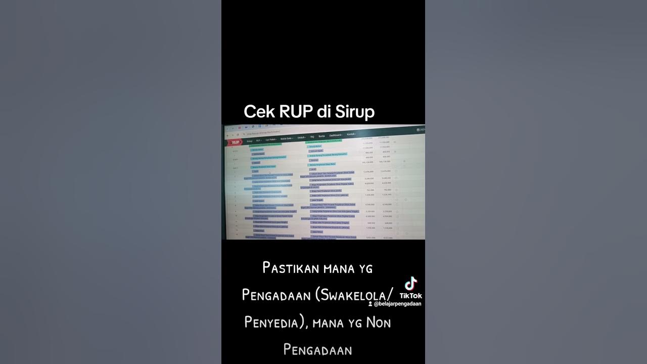 Cek RUP di sirup - YouTube
