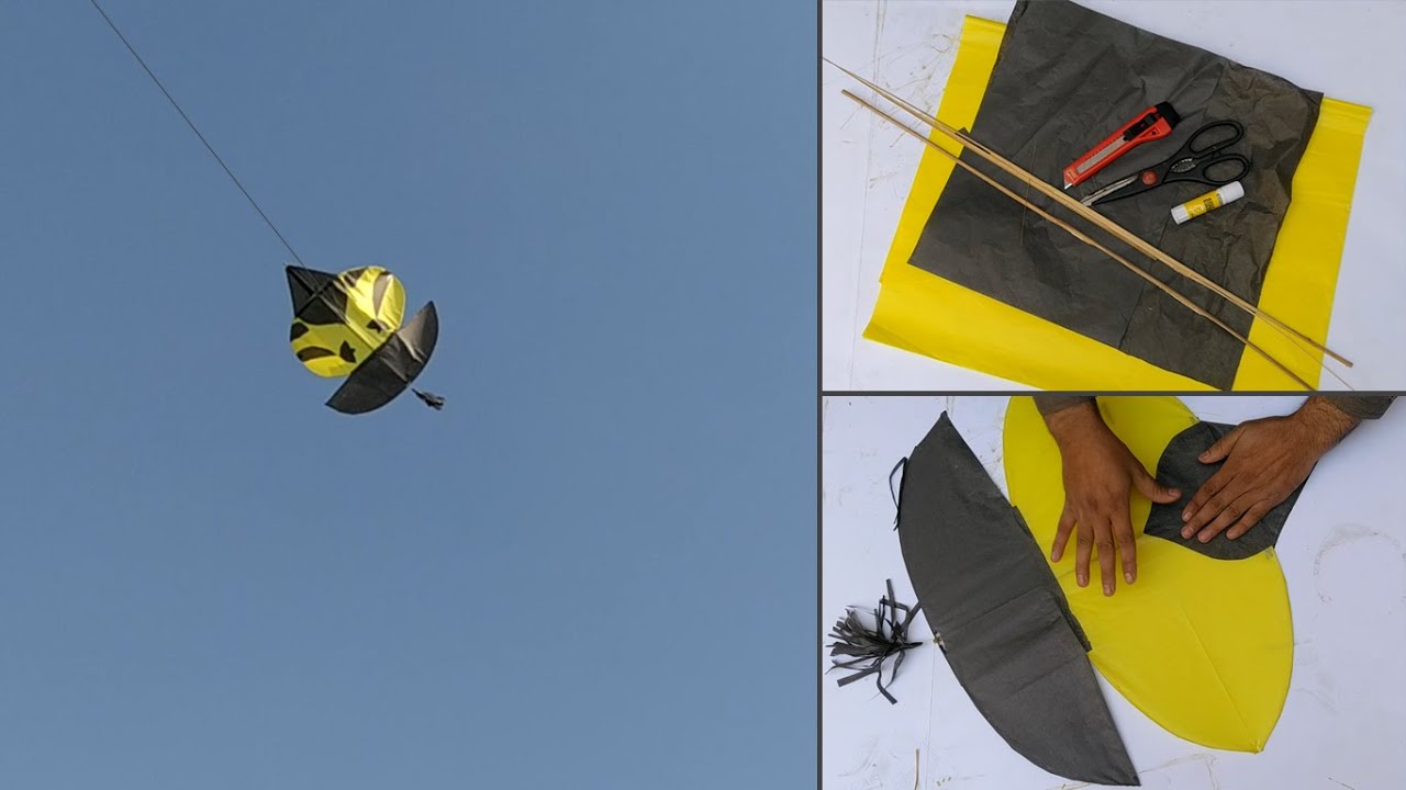 How to make tukal patang at home and tukal flying test tutorial - Diy ...