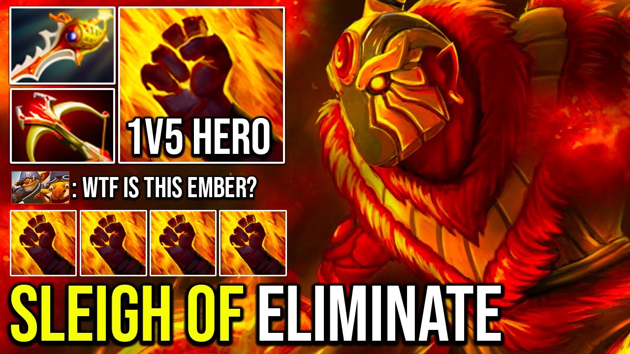 TRULY The Sleigh of Eliminate | 2x Divine Rapier Ember Spirit No Hero ...