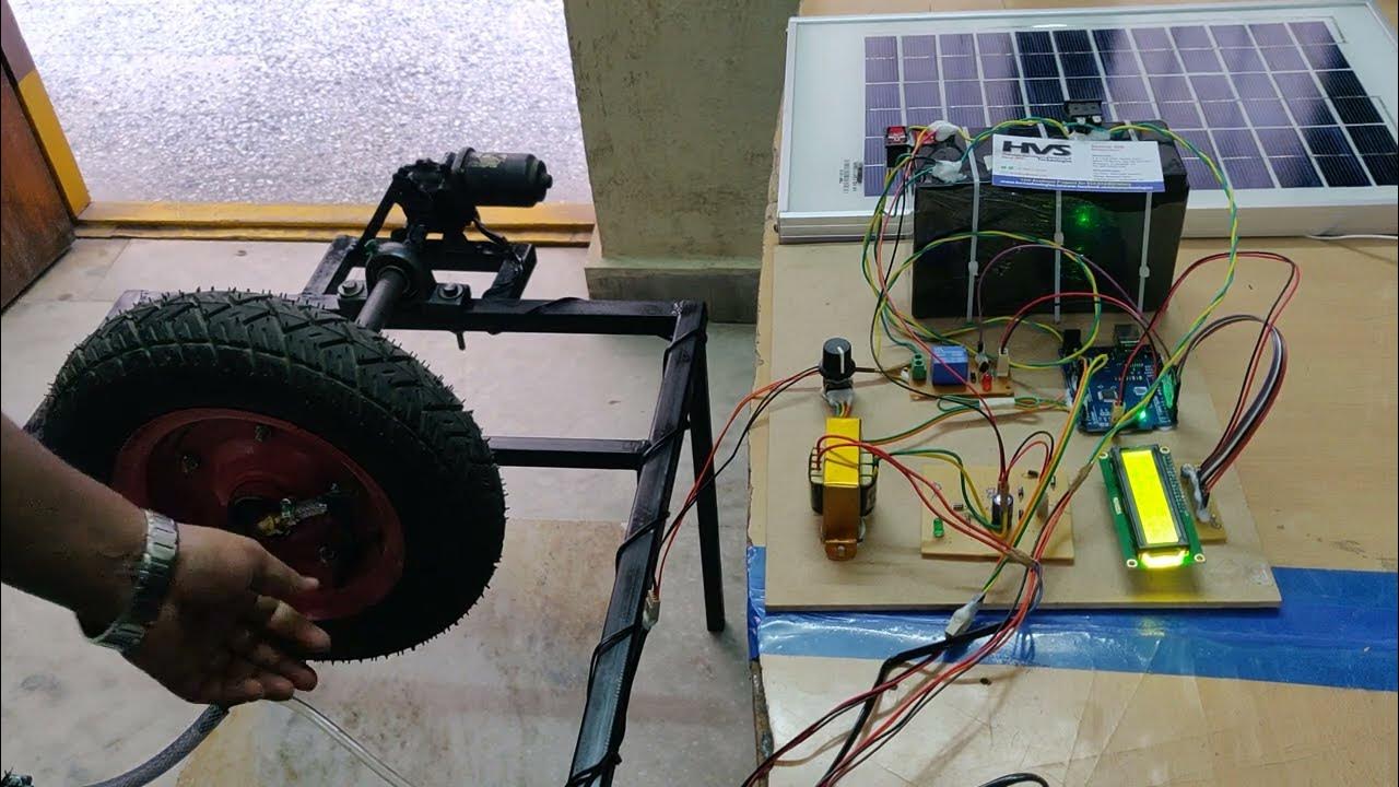 Solar Automatic Tire inflator - Mechanical project with MPX10D Pressure sensor - YouTube