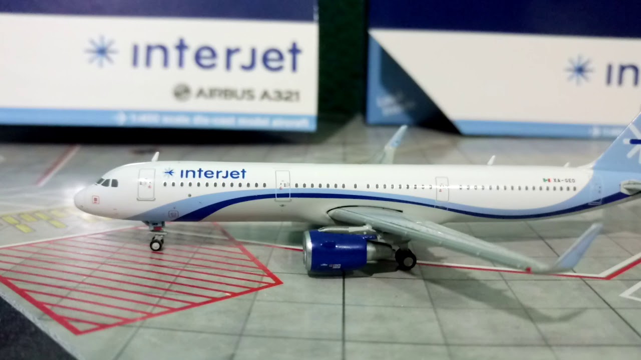 INTERJET A321 gemini 1/400 reseña.... (español) - YouTube