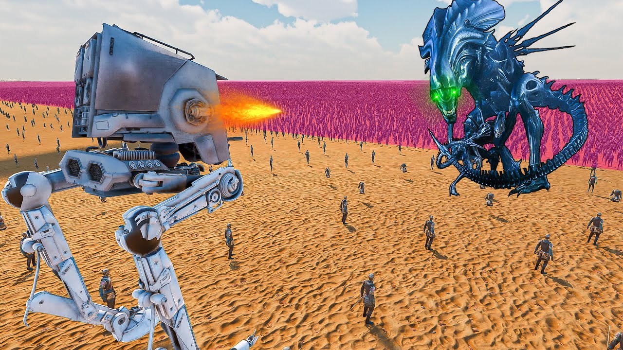 CAN 130,000 STAR WARS ARMY vs 1,200,000 XENOMORPH | Ultimate Epic ...