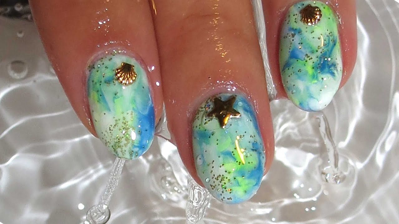 Swimming In The Lagoon,Gel Nail Design Gel,Review,Demo banggood com ...