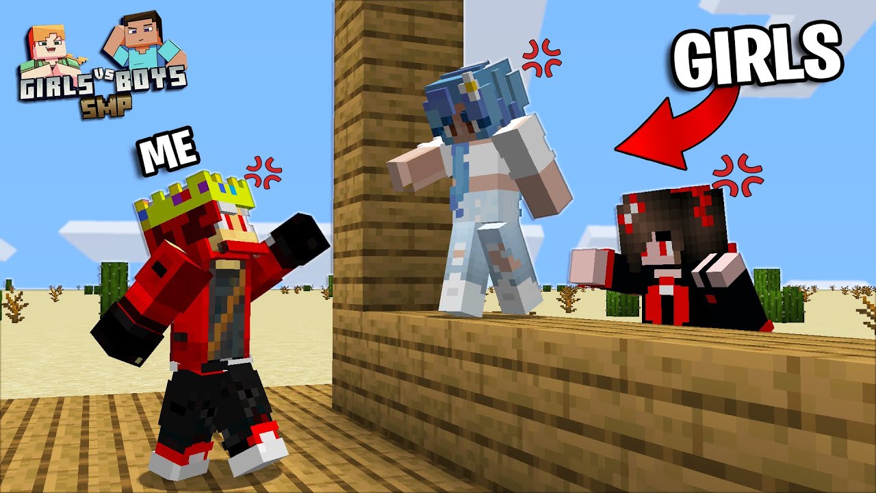 Meeting The ENEMY GIRLS Again in GIRLS VS BOYS SMP Season 2 - YouTube