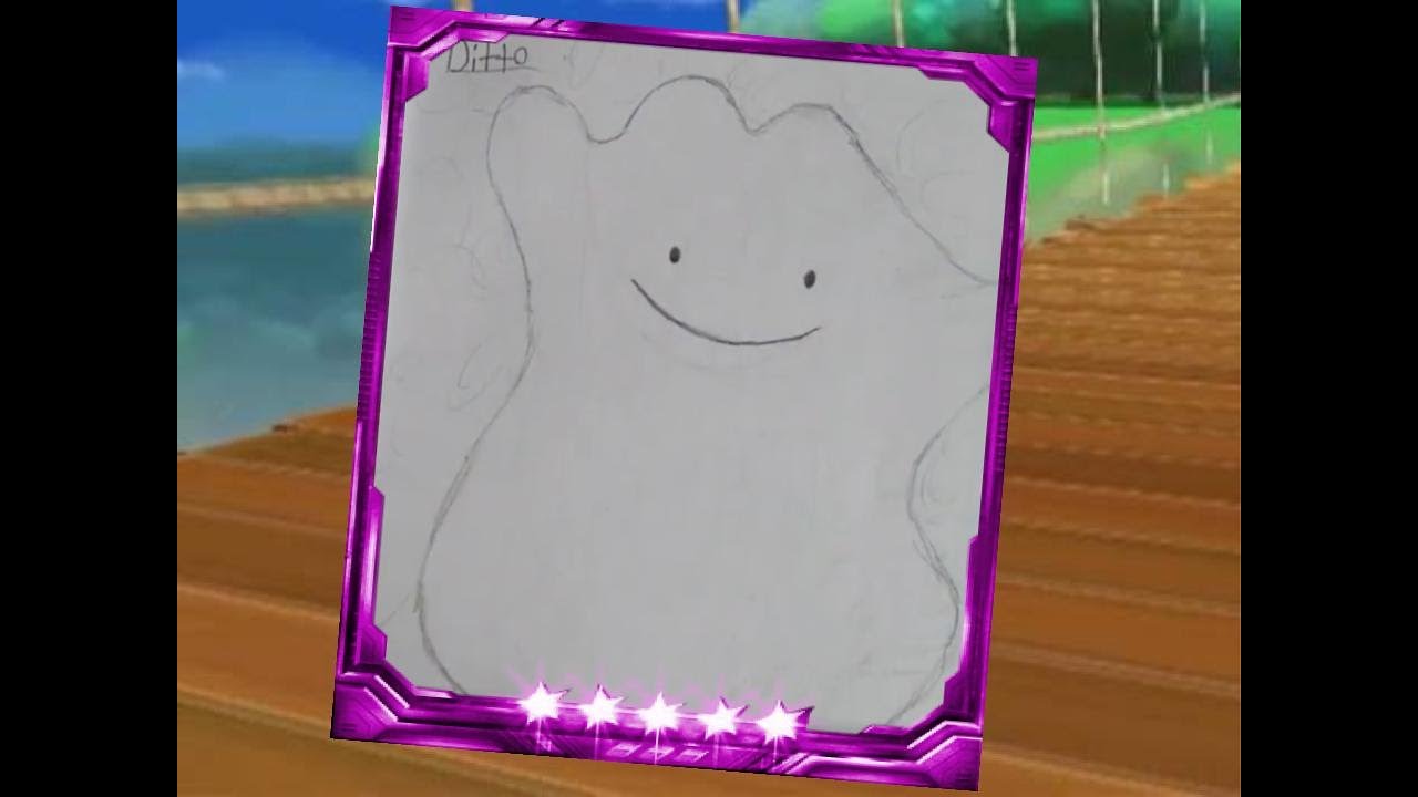Ditto Pokemon Speed Drawing - YouTube