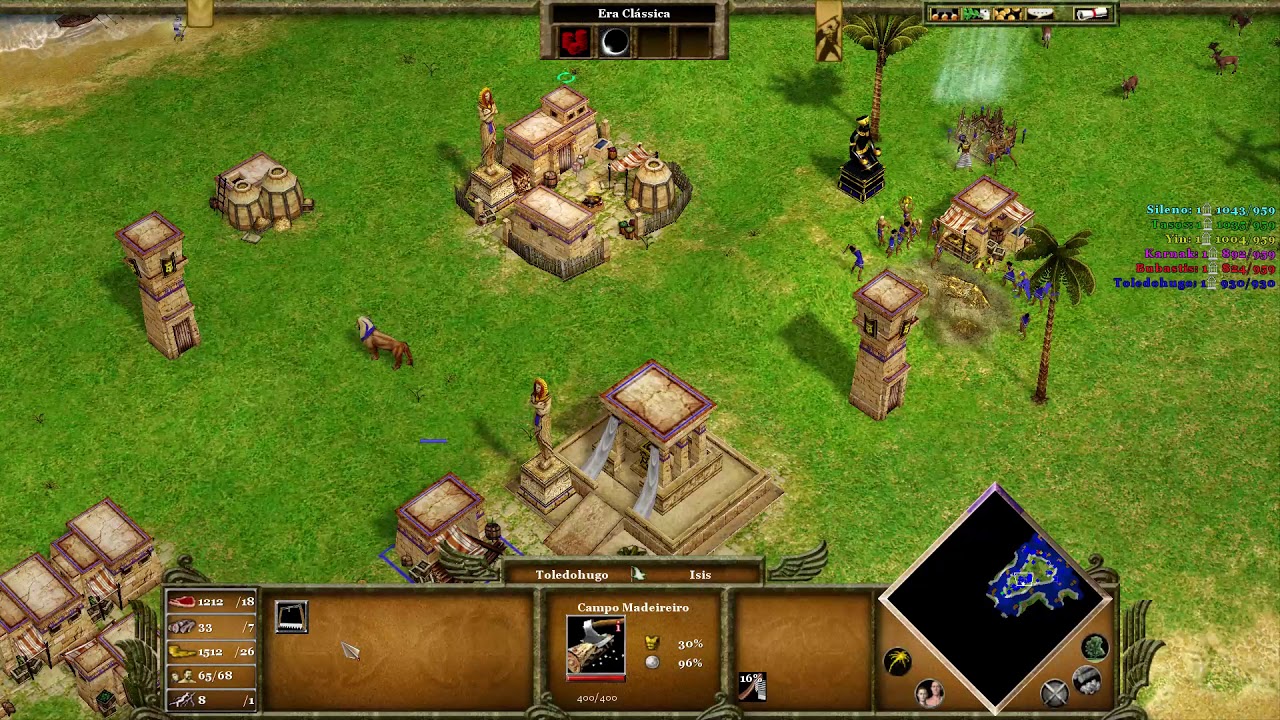 Age Of Mythology - isis Vs 5 I.A Hard - YouTube