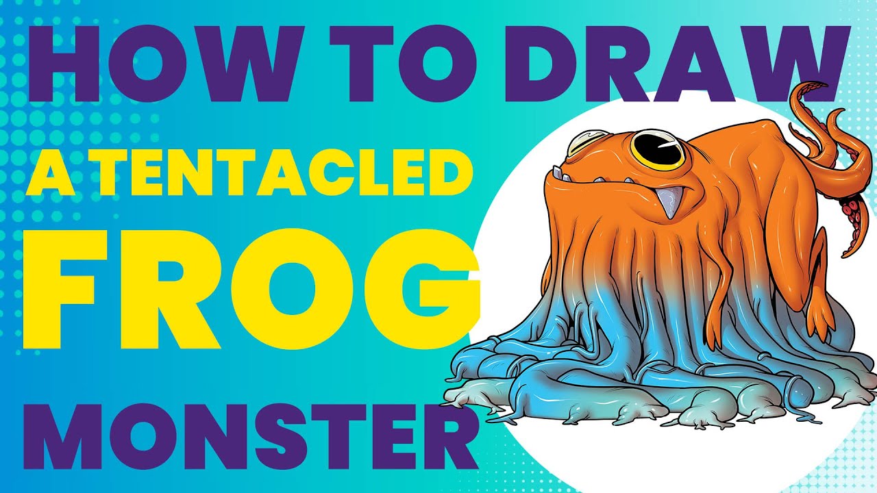How to Draw a Tentacled Frog Monster - Florp - YouTube