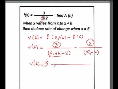 Rate of change ||calculus|| secondary 2|| 2nd term - YouTube