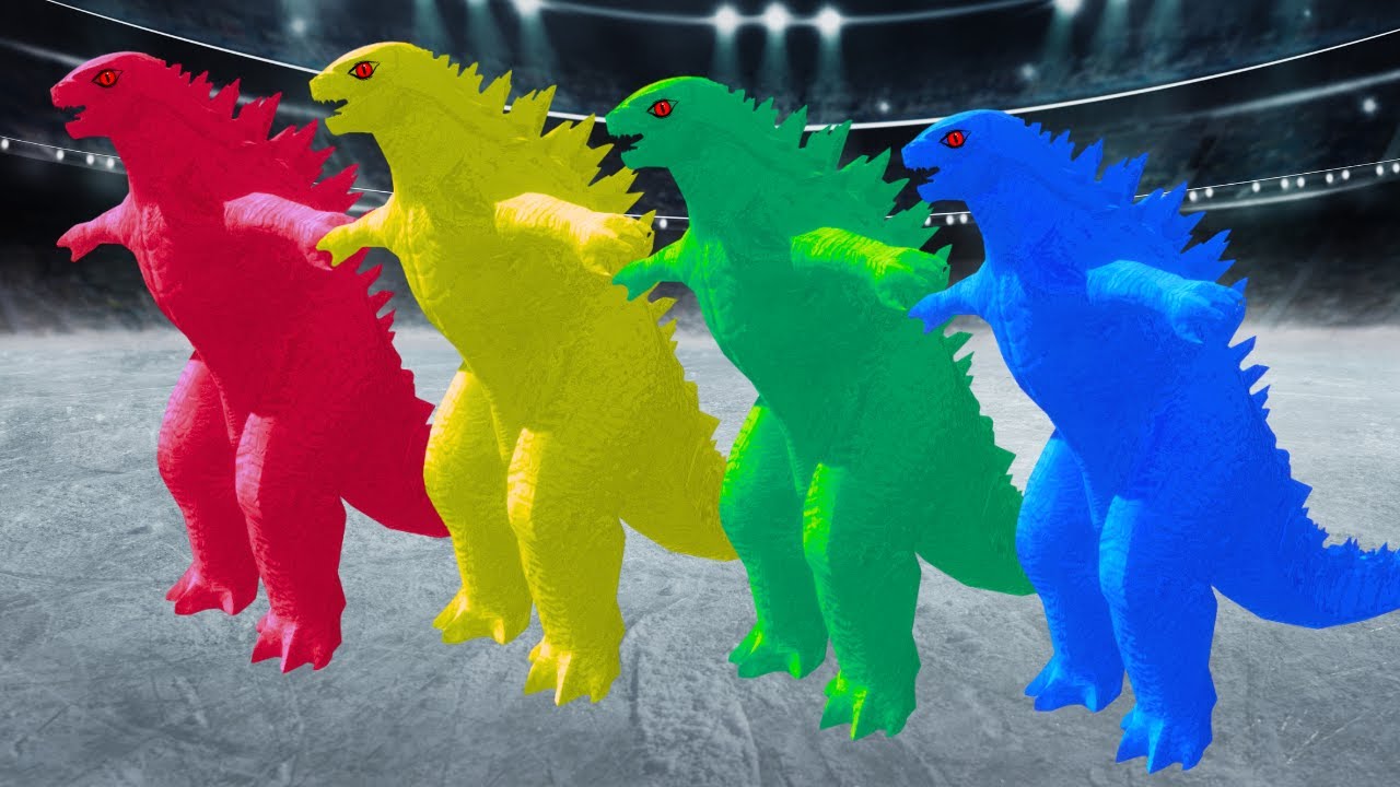 Color Godzilla Speed Test - Who is the first reach the finish line ...