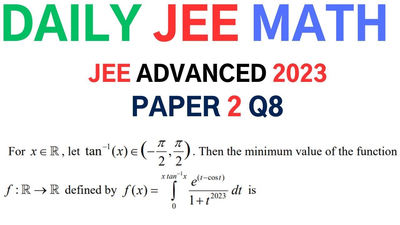 EXCITING derivative of definite integral | JEE ADVANCED MATH | 2023 ...