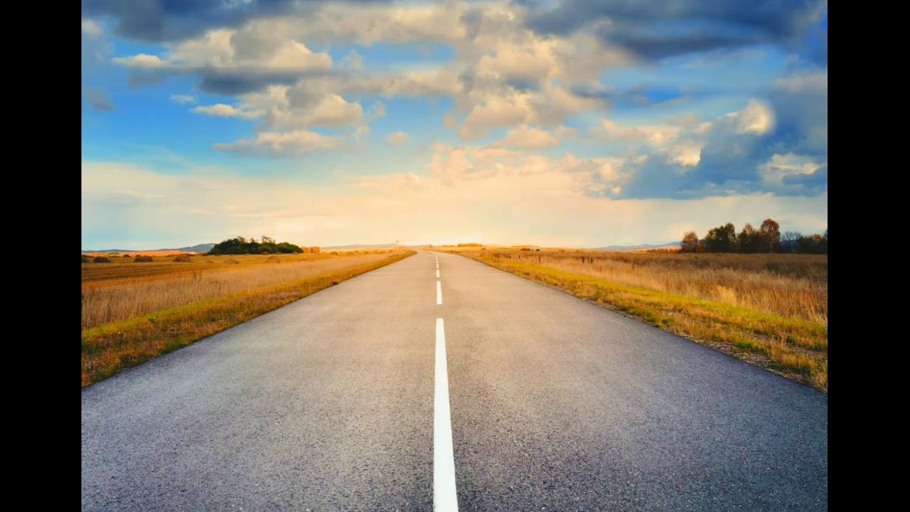 Road and clouds Backgrounds Motion Background HD 1080P (Natural Color ...