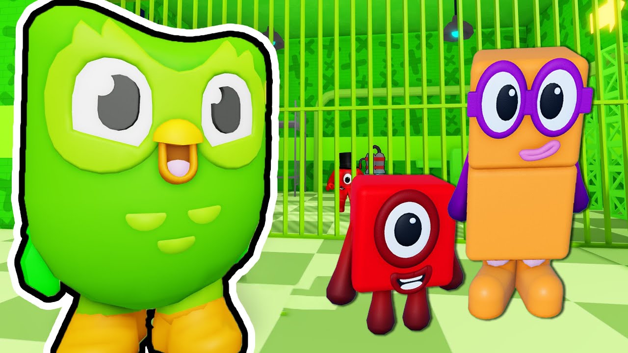 Numberblocks ESCAPE Duolingo BARRY PRISON in Roblox - YouTube