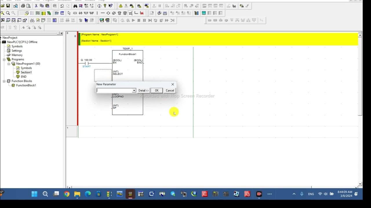 OMRAN PLC CX-PROGRAMMER [ WRITE SET POINT TC*403 ] PROGRAMMING - YouTube