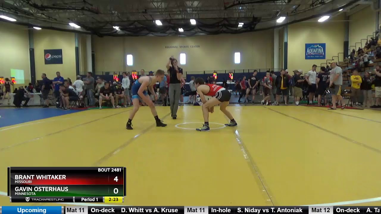 Cadet Men 145 Brant Whitaker Missouri Vs Gavin Osterhaus Minnesota ...