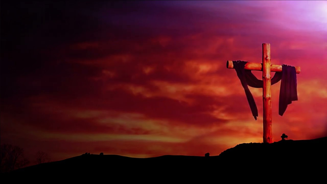 Free No Copyright Peaceful Cross Sky Clouds Drapes Religious Background ...