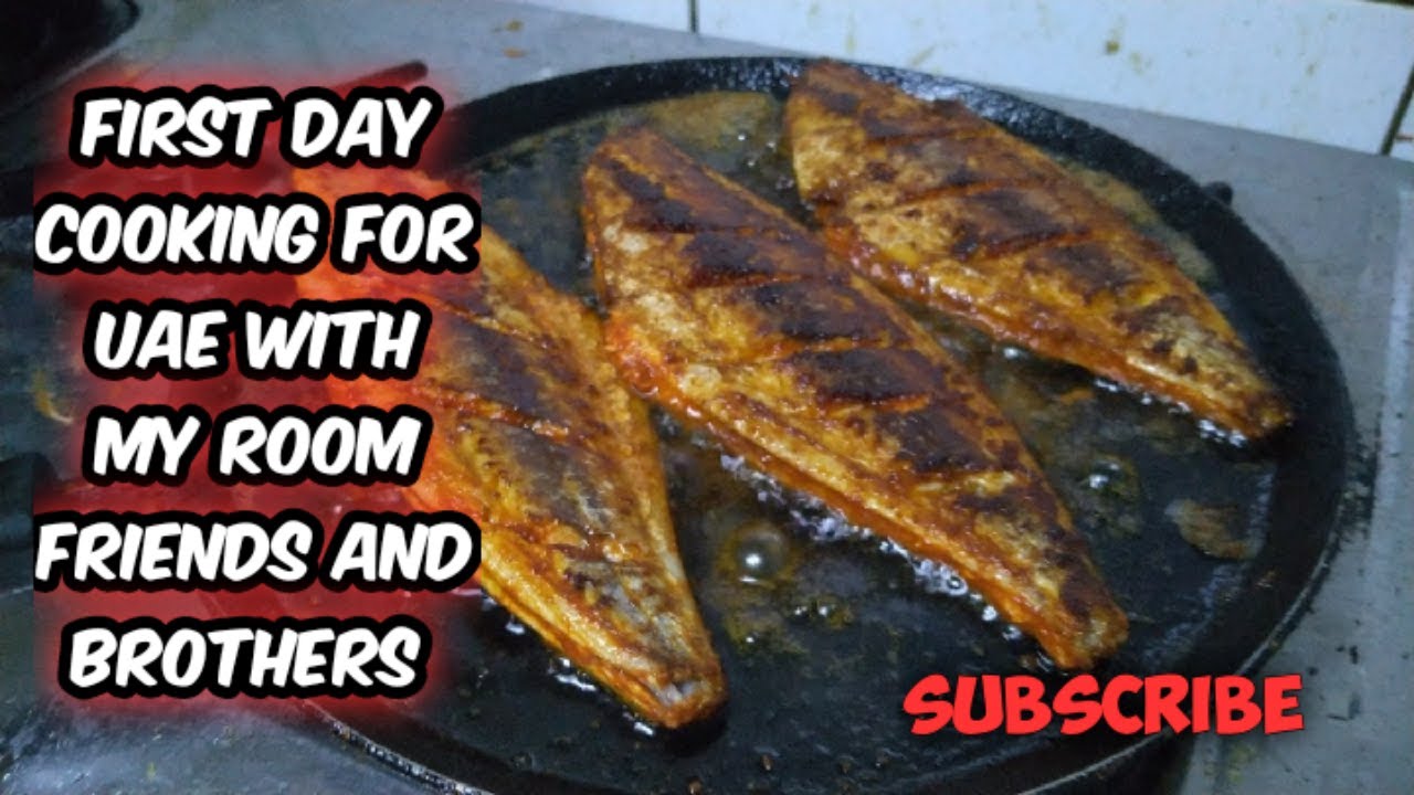 First cooking on UAE | Fish 🐟 fry + idly | My brother's and I cooked ...