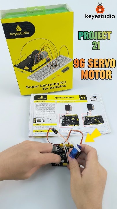 🐞 Today is Arduino Super Learning Kit Project 21 Servo Control🤖#keyestudio #shorts #arduino # ...
