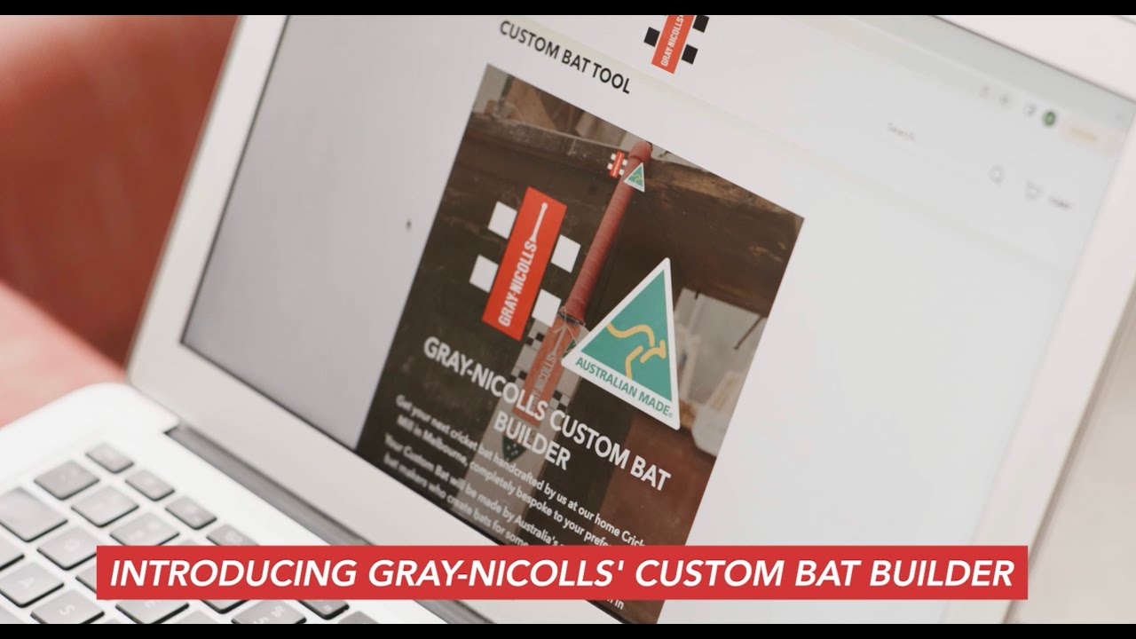 GRAY-NICOLLS Custom Bat Builder - YouTube