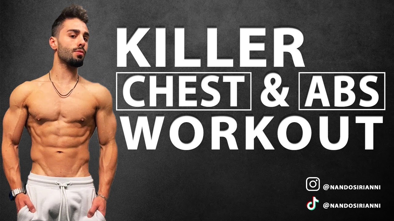 1O MINUTE CHEST & ABS WORKOUT - YouTube
