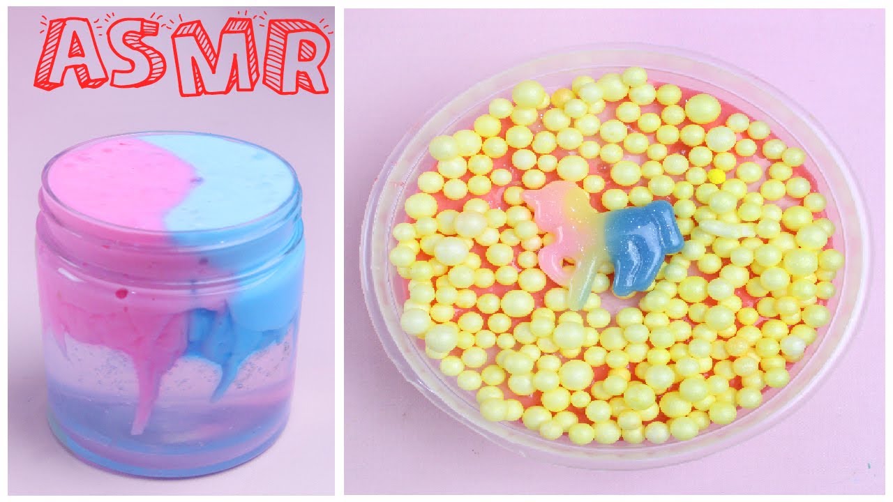 ASMR Slime Relaxation and Experience ! Slime Video #27 - YouTube