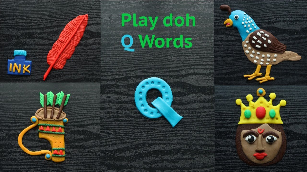 Phonics Q | Play doh Alphabet Q sounds | Play dough Alphabet Q - YouTube