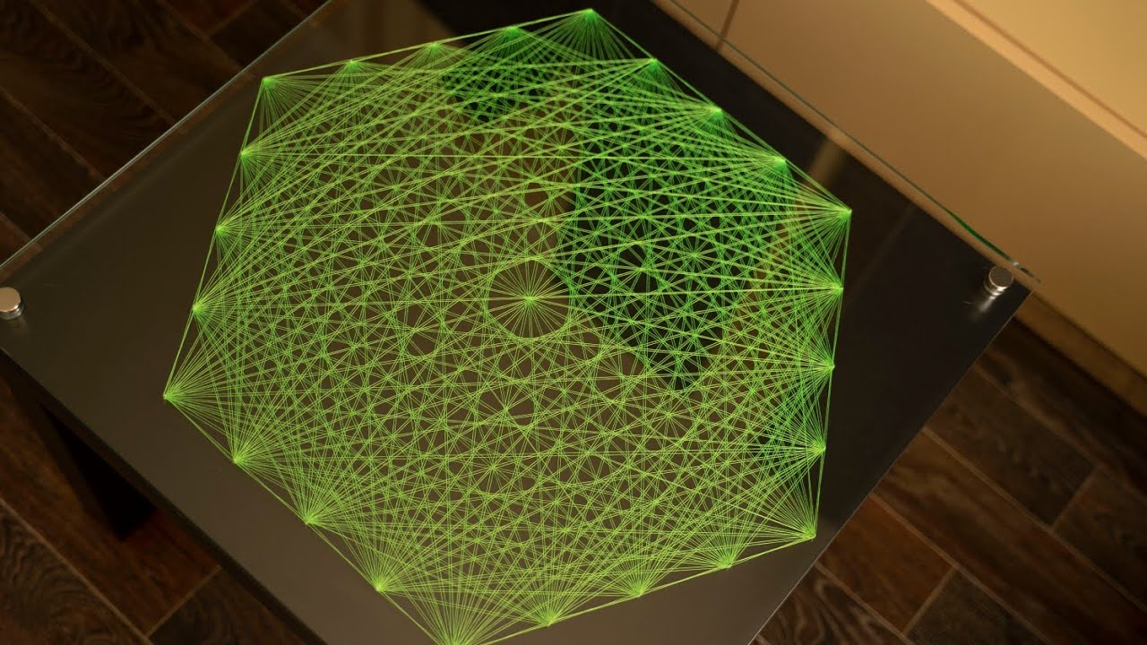 String Art Handmade Table 6 - YouTube