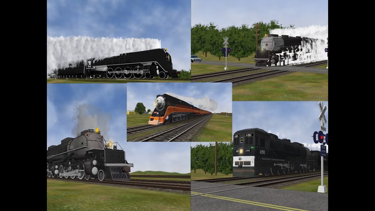 ORTS/MSTS - Union Pacific And Southern Pacific Steam Locomotives On ...