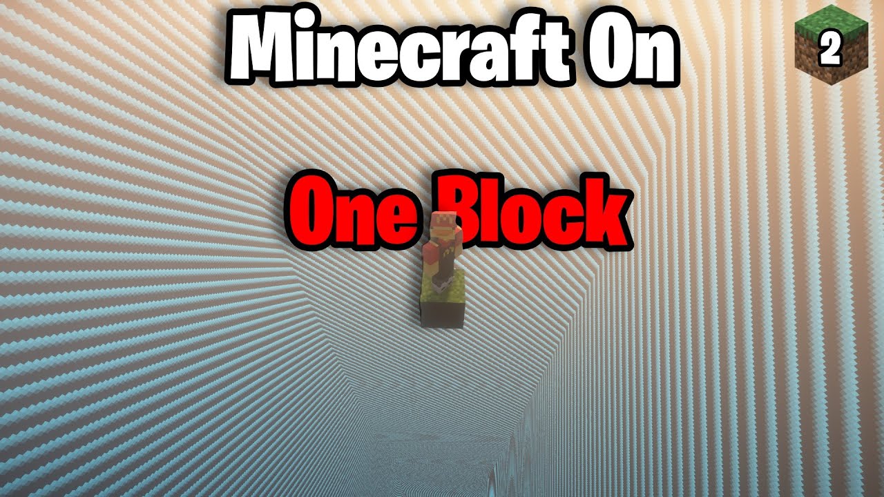 Minecraft But It’s Only One Block… - YouTube