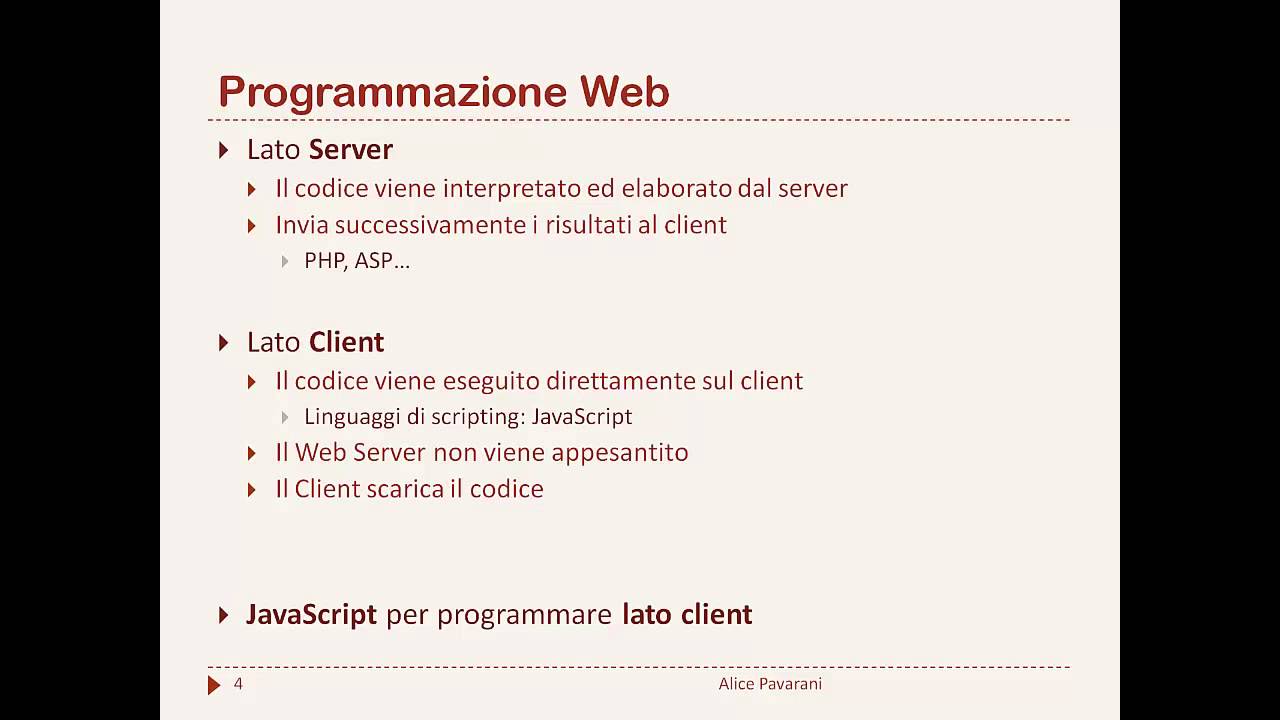 JavaScript 01 Introduzione - YouTube