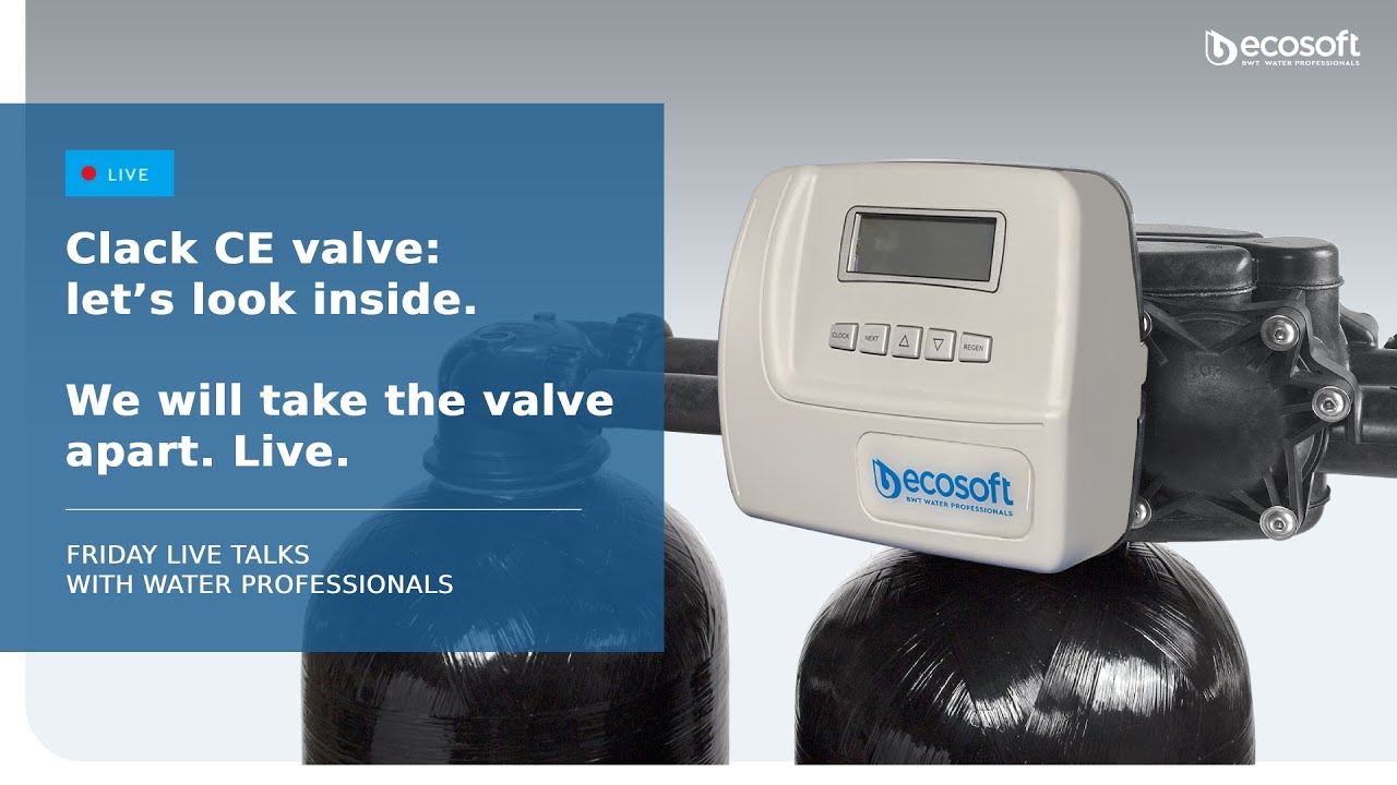 Clack CE valve: let’s look inside. We will take the valve apart. Live ...