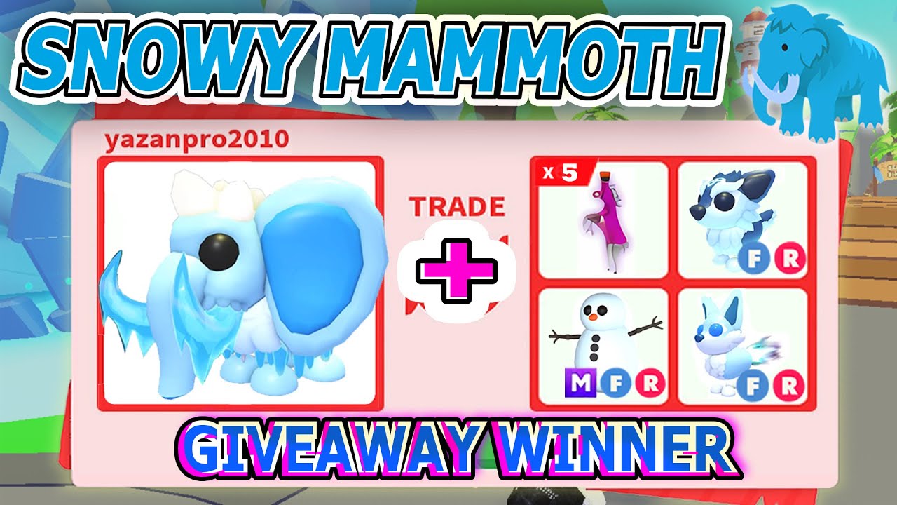 HUGE WIN !?! 🔥 I TRADED *NEW* SNOWY MAMMOTH 🦣 IN THE NEW ICE DIMENSION ...