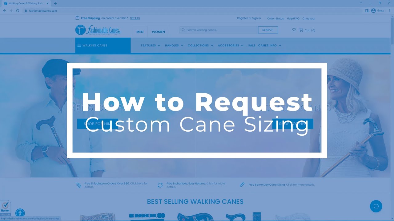 How to Request Custom Cane Sizing - YouTube